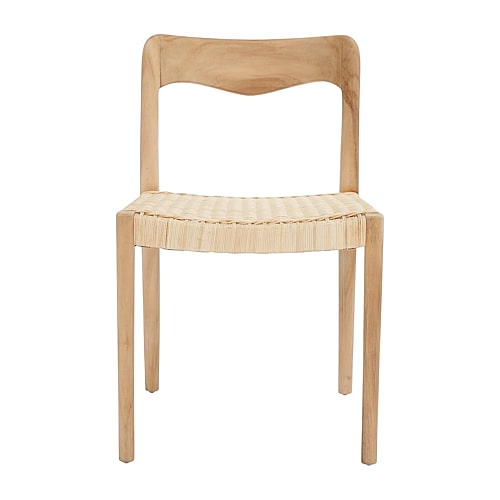 Click here for Sezia Leather Dining Chair  One Size  White prices