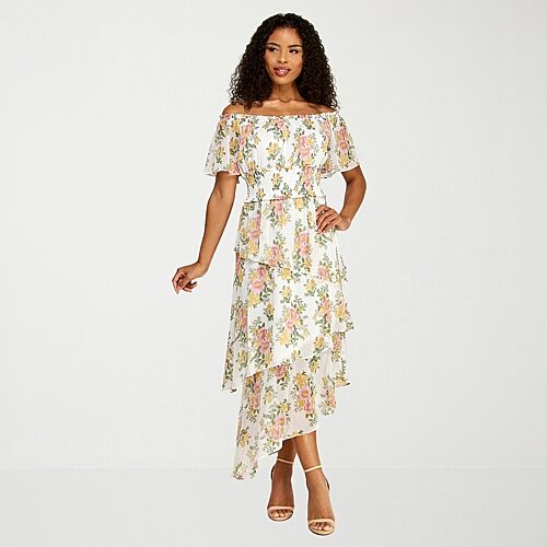 Click here for Premier Amour Womens Short Sleeve Off The Shoulder... prices
