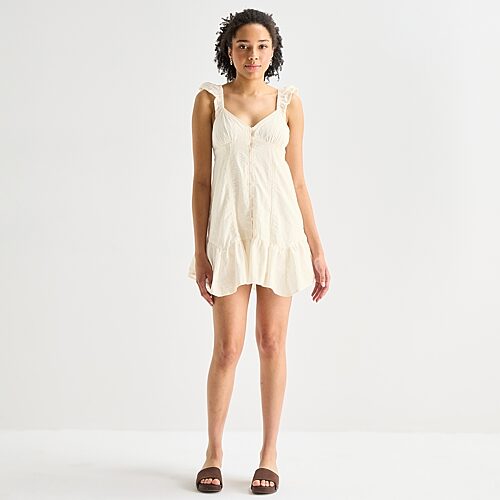 Click here for Arizona Womens Juniors Sweetheart Neck Sleeveless... prices