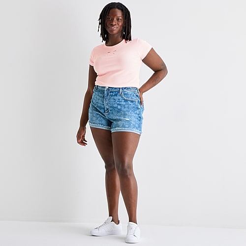 Click here for Arizona Curvy Womens 4 Mid Rise Juniors Plus Denim... prices
