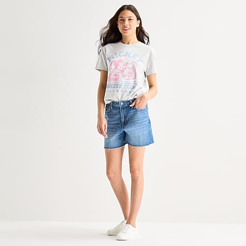 Click here for Arizona Womens 5 Mid Rise Juniors Denim Short  6... prices