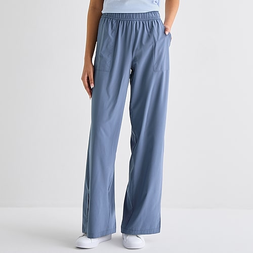 Click here for Xersion Womens Wide Leg Mid Rise Regular Fit Activ... prices