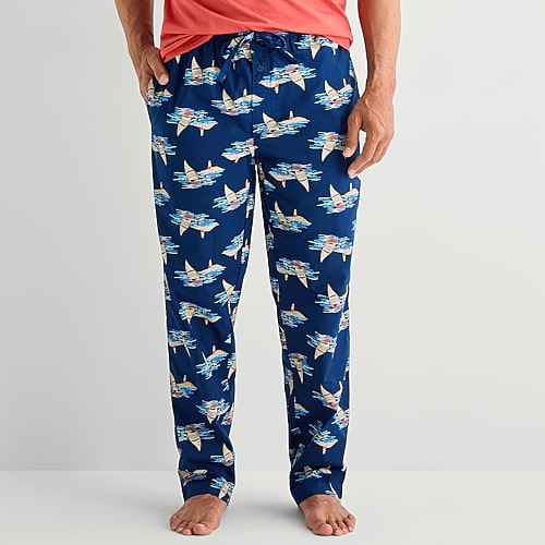 Click here for St. Johns Bay Mens Poplin Pajama Pants  Small  Blu... prices