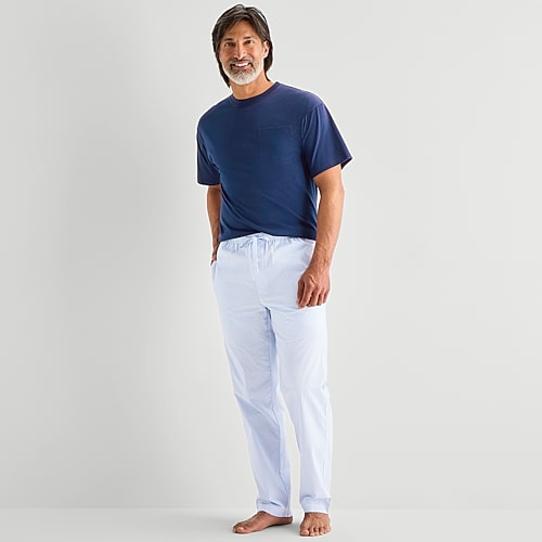 Click here for St. Johns Bay Mens Crew Neck Short Sleeve Pajama T... prices