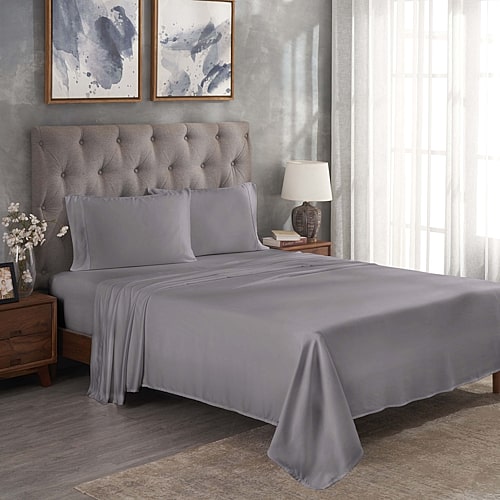 SUPERIOR Beechwood Modal Cooling Soft 300tc Sheet Set  One Size  Gray