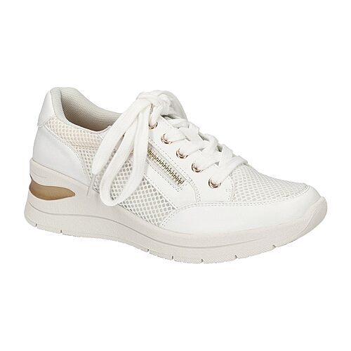 Click here for Easy Street Womens Barrie Round Toe Sneakers - Whi... prices
