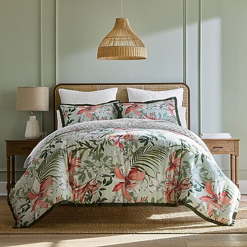 Click here for Liz Claiborne Ellis 3-pc. Floral Reversible Comfor... prices