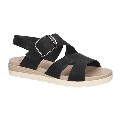 Click here for Easy Street Womens Daydream Wedge Sandals - Black prices