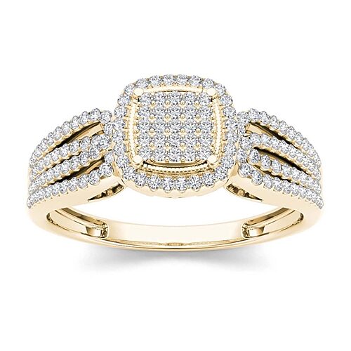 Click here for 1/3 CT.T.W. Natural Diamond 10K Yellow Gold Engage... prices
