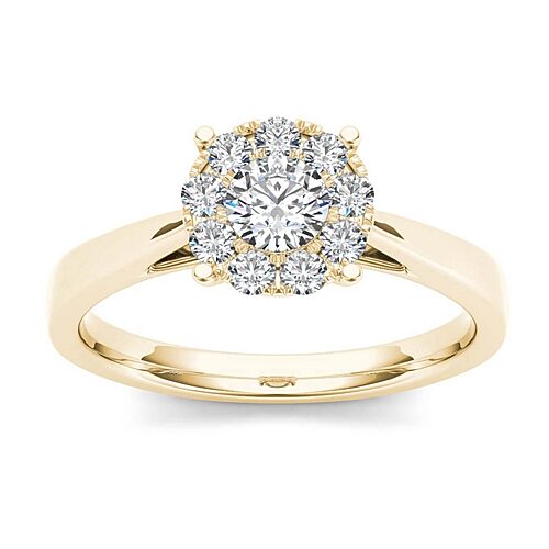 Click here for 1/2 CT.T.W. Natural Diamond 10K Yellow Gold Engage... prices