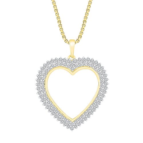 Click here for Womens 1 CT. T.W. Natural White Diamond 10K Gold H... prices