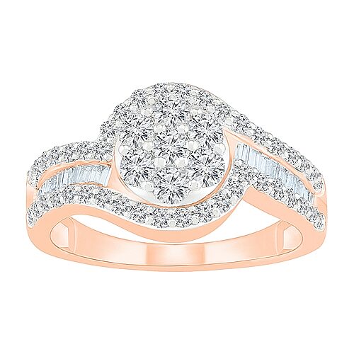 Click here for Womens 1 CT. T.W. Natural White Diamond 10K Gold H... prices