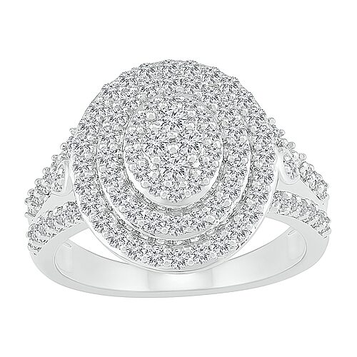 Click here for Womens 1 CT. T.W. Natural White Diamond 10K Gold H... prices