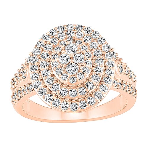 Click here for Womens 1 CT. T.W. Natural White Diamond 10K Gold H... prices
