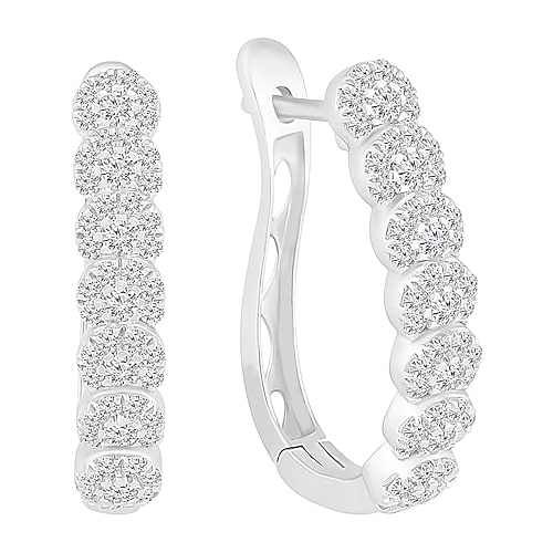 Click here for Womens 1 CT. T.W. Natural White Diamond 10K Gold 2... prices