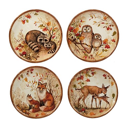 Click here for Certified International Pine Forest 4-pc. Earthenw... prices