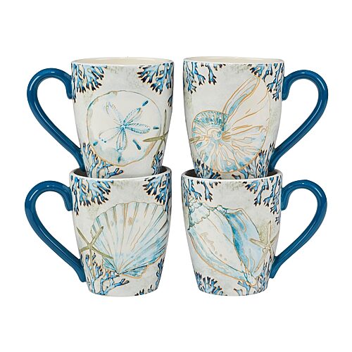 Click here for Playa Shells Set of 4 Mug - Multicolor prices
