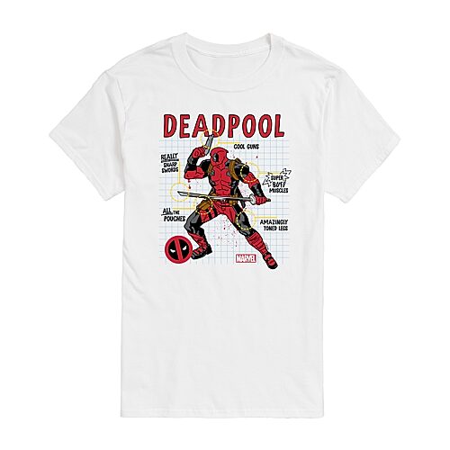 Click here for Airwaves Mens Deadpool Short Sleeve T-Shirt - Whit... prices