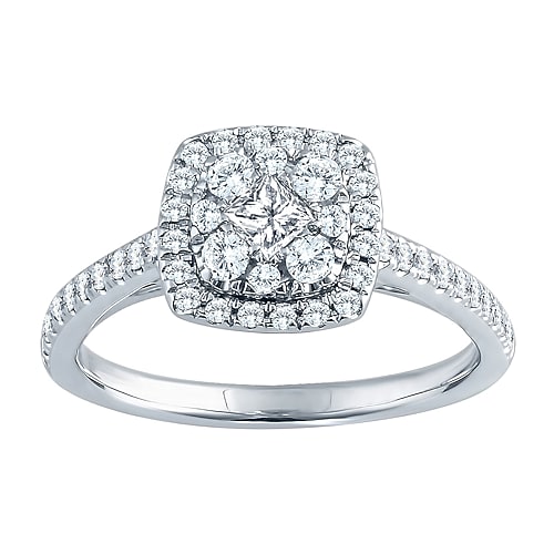 Click here for 5/8 CT.T.W. Natural Diamond Engagement Ring 14K Go... prices
