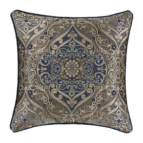 Click here for Queen Street Wallace Blue Square Throw Pillow  One... prices