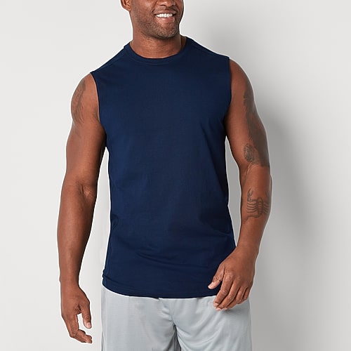 Click here for Xersion Cotton Mens Crew Neck Sleeveless Big and T... prices