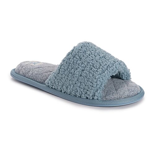 Click here for Muk Luks Womens Sariah Slide Slipper - Blue prices