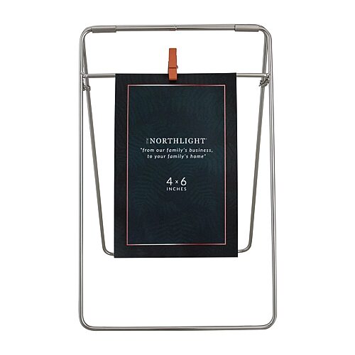 Click here for Northlight 4 X 6 Contemporary Silver Clip On Hangi... prices