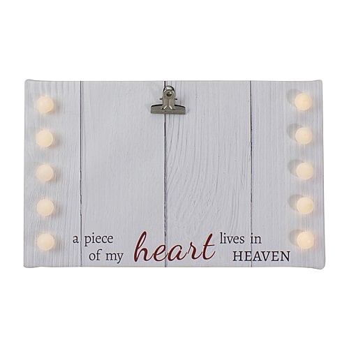 Click here for Northlight 4 X 6Led My Heart Lives In Heaven Canva... prices