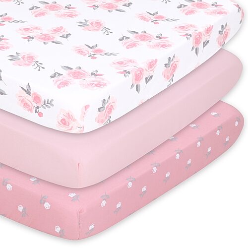 Click here for The Peanutshell Pink Roses 3-pc. Playard Sheet  On... prices