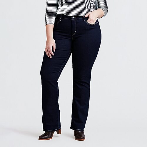 Levis Womens Plus Mid Rise 315 Shaping Bootcut Jeans  22w  Blue