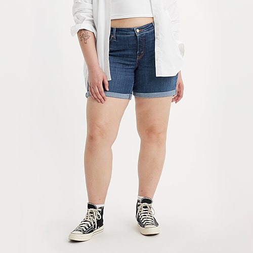 Click here for Levis Womens Plus Mid Length Short  22w  Blue prices