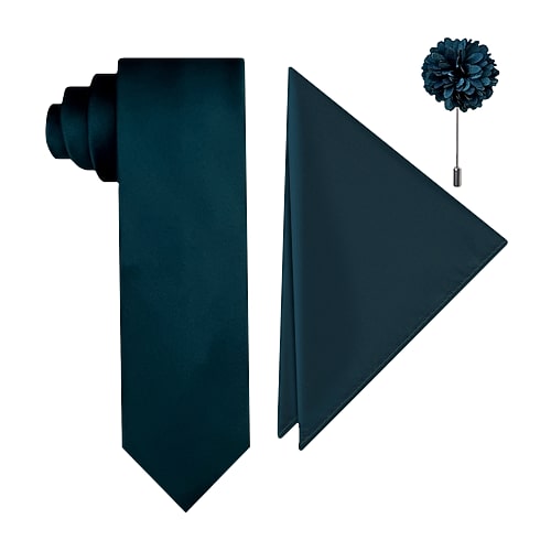 Click here for J. Ferrar Solid Tie Set  One Size  Blue prices