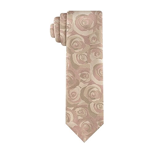 Click here for J. Ferrar Floral Tie  One Size  Beige prices