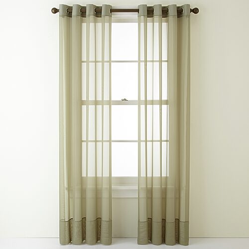 Click here for Home Expressions Lisette Grommet Top Sheer Single... prices
