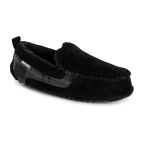 Click here for Muk Luks Mens Emmett Moccasin Slippers - Black prices