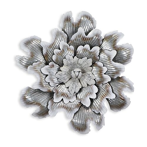 Click here for Cheungs Galvanized Flower Metal Wall Art  One Size... prices