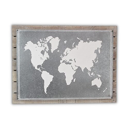 Click here for Wood Plank With Epoxy Printed Map Wall Art  One Si... prices