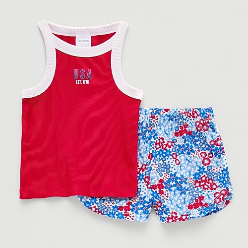Click here for Okie Dokie Toddler & Little Girls 2-pc. Short Set... prices
