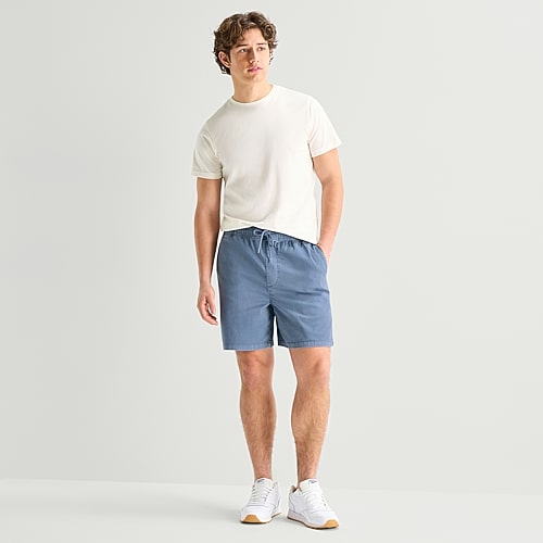 Click here for Arizona Mens 6 1/2 Jogger Short  Small  Blue prices