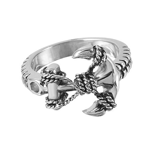 Click here for Mens Stainless Steel Braided Anchor Ring  11  Two... prices