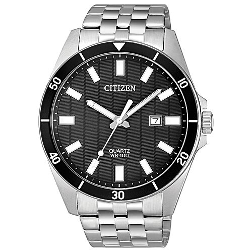 Click here for Citizen Quartz Mens Silver Tone Stainless Steel Br... prices