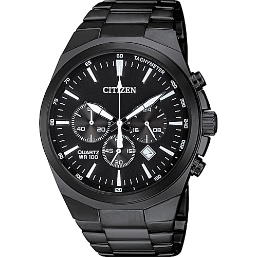 Click here for Citizen Quartz Mens Black Stainless Steel Bracelet... prices