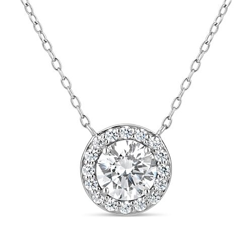 Click here for Womens 2 3/4 CT. T.W. White Zirconia Sterling Silv... prices