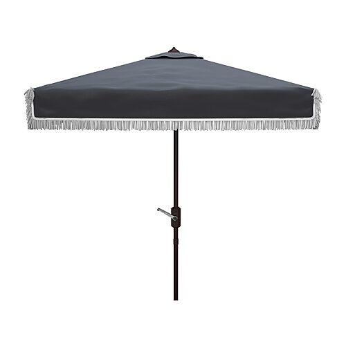 Milan 7.5 Square Umbrella - Navy  White