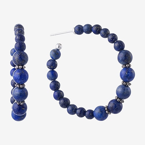 Click here for Sparkle Allure Womens Blue Lapis Pure Silver Over... prices