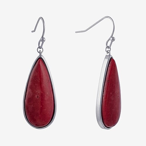 Click here for Sparkle Allure Womens Red Howlite Pure Silver Over... prices