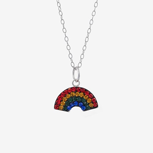 Click here for Silver Treasures Womens Multi Color Crystal Sterli... prices