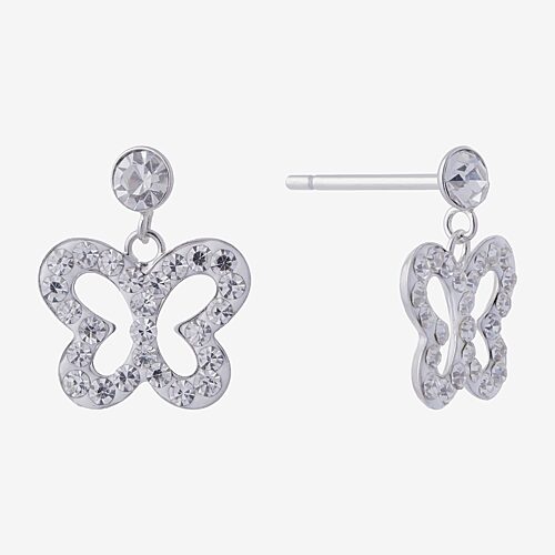 Click here for Silver Treasures Womens Crystal Sterling Silver Dr... prices