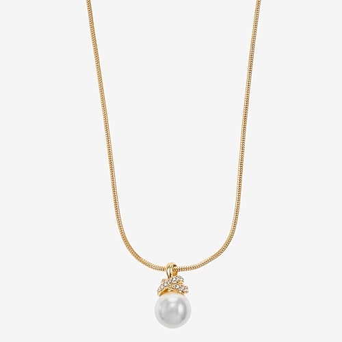 Click here for Monet Jewelry Gold Tone Womens Glass Simulated Pea... prices