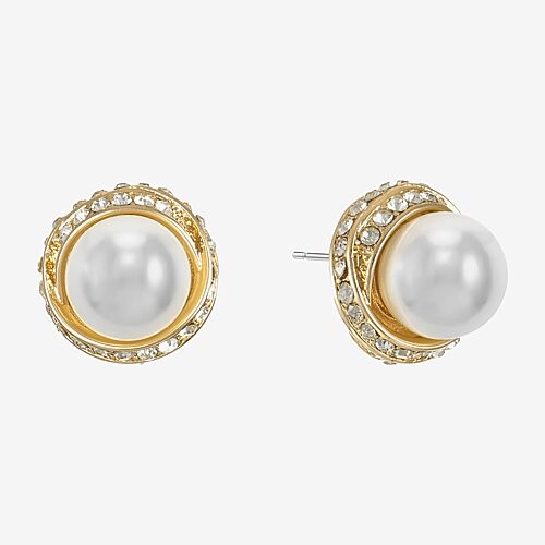 Click here for Monet Jewelry Gold Tone Glass Simulated Pearl 12.5... prices